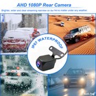 Auto Dual Lens Video Recorder Rearview Mirror Backup Camera Dash Cam 4k ...