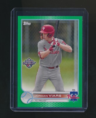 JORDAN VIARS 2022 TOPPS PRO DEBUT GREEN PARALLEL 46/99 | eBay