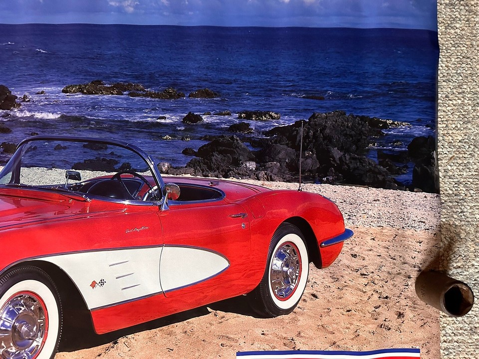 1960 Corvette Poster 22.25" x 34.25" 1988 | eBay