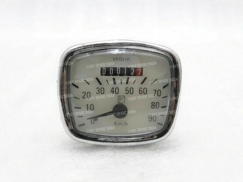 Speedometer 90 Kmph For Vespa Vna Vnb Black Pointer | eBay