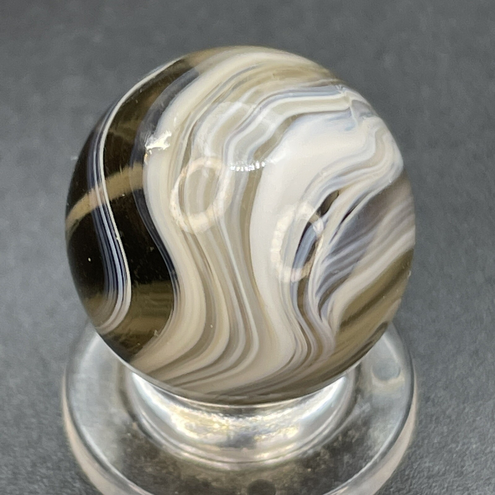 Christensen Or CAC Slag Marble Rare Charcoal Single Seam Marble Vintage ...