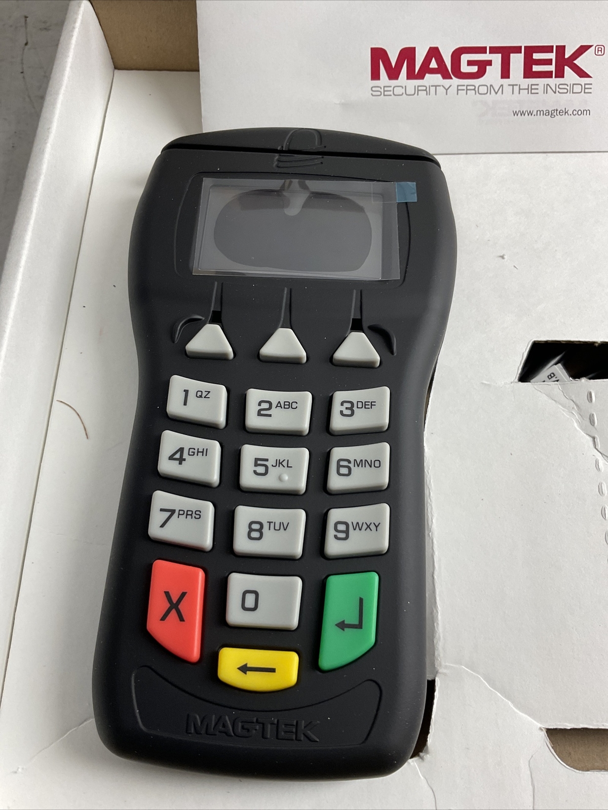 MAGTEK 1710 IPAD PIN-PAD DEVICE WITH SECURE CARD READER (new Open Box ...