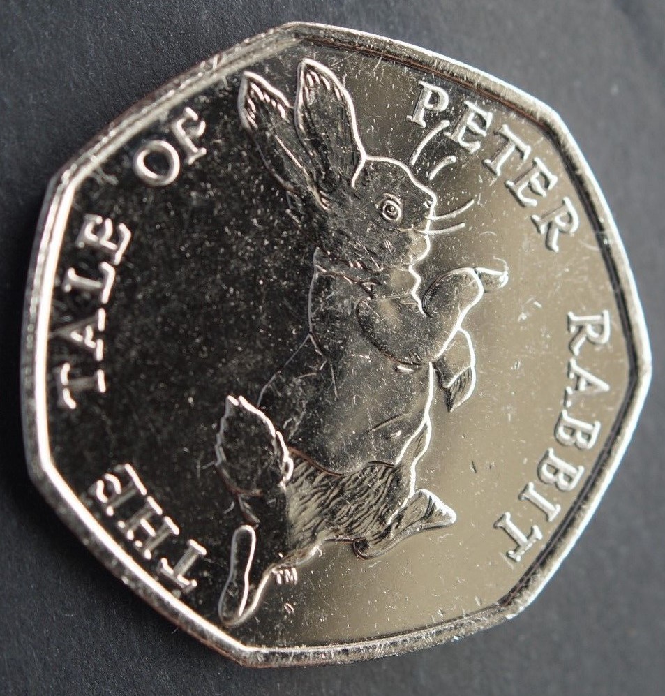 2017 Peter Rabbit 50p - Struck by The Royal Mint for circulation | eBay UK