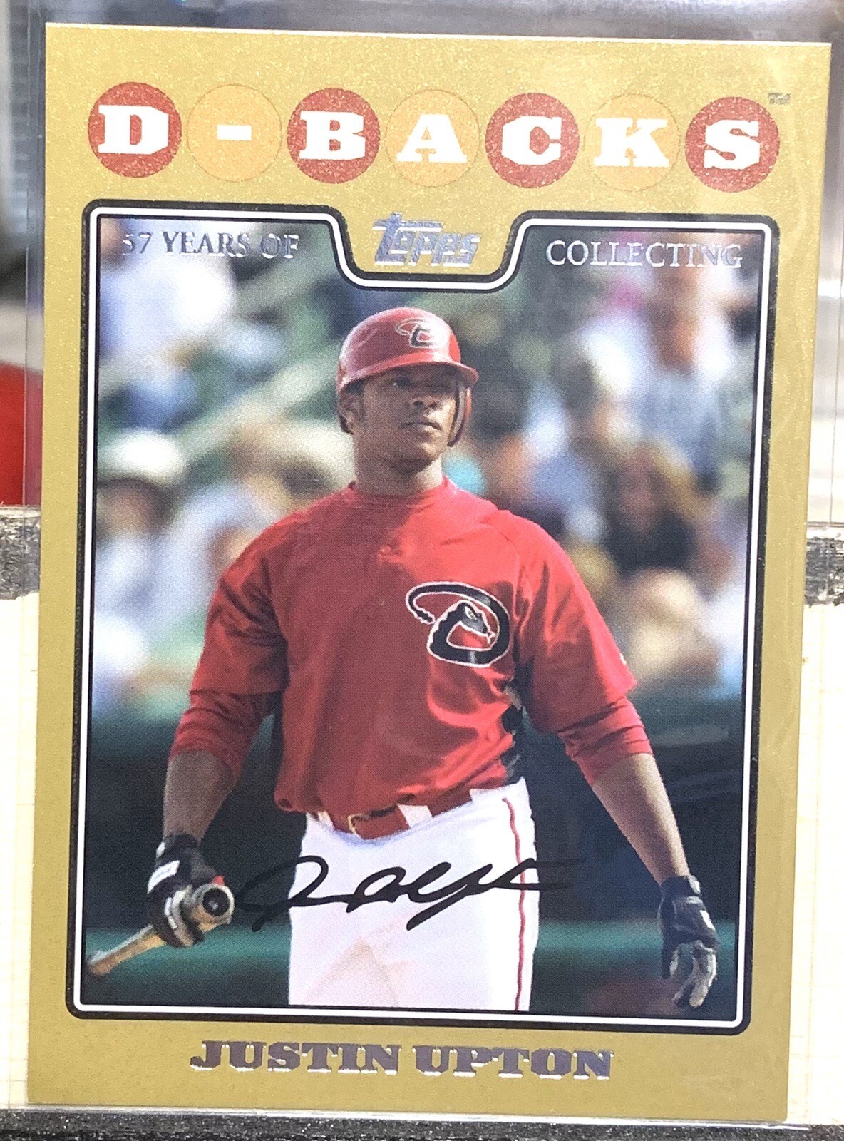Justin Upton 2008 Topps Gold Baseball #130 Arizona Diamondbacks | eBay