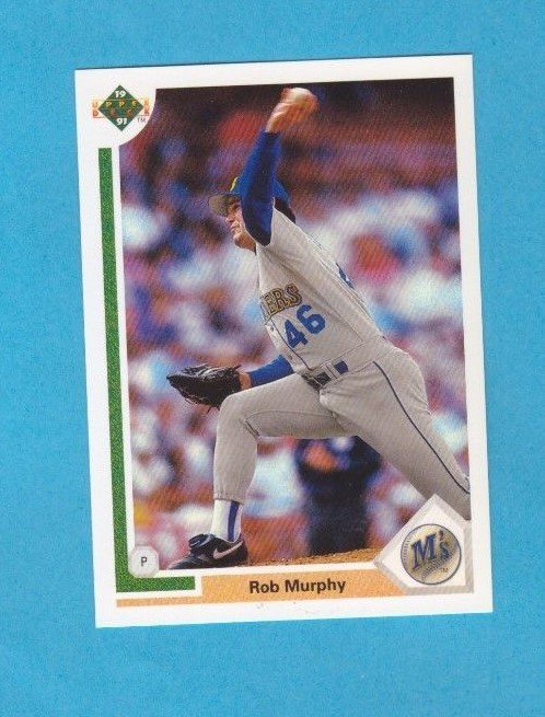 1991 Upper Deck Baseball Card #707 Rob Murphy Mariners | eBay