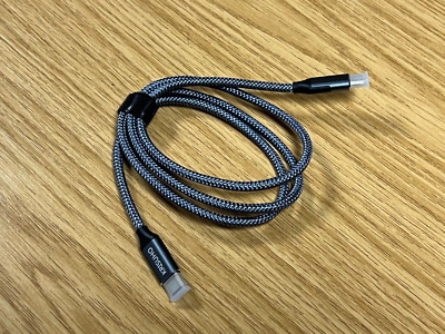 USB Type C to Type C Cable Fast Charge Braided USB C Lead 1M | eBay