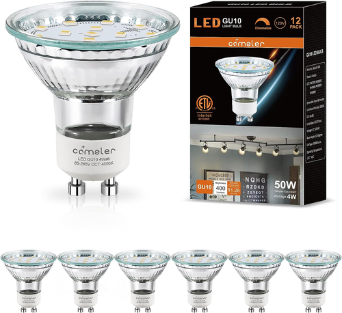 GU10 LED Bulb Dimmable 50W Halogen Equivalent GU10 4000K Natural ...