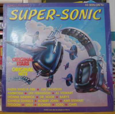 SUPER-SONIC ORIGINAL STARS ORIGINAL HITS COVER US PRESS LP RONCO 1979 ...