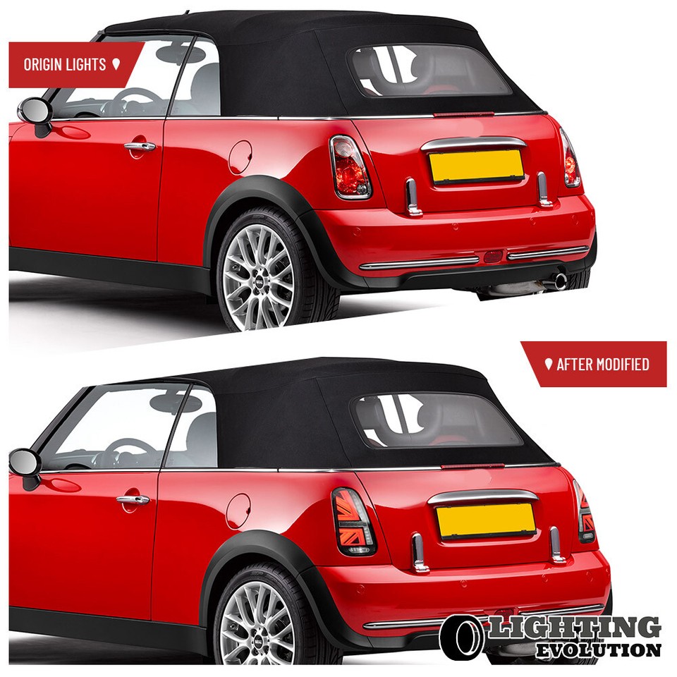 VLAND Tail Lights Clear LED Rear For 2001-2006 Mini-Cooper R50 R52 R53 ...