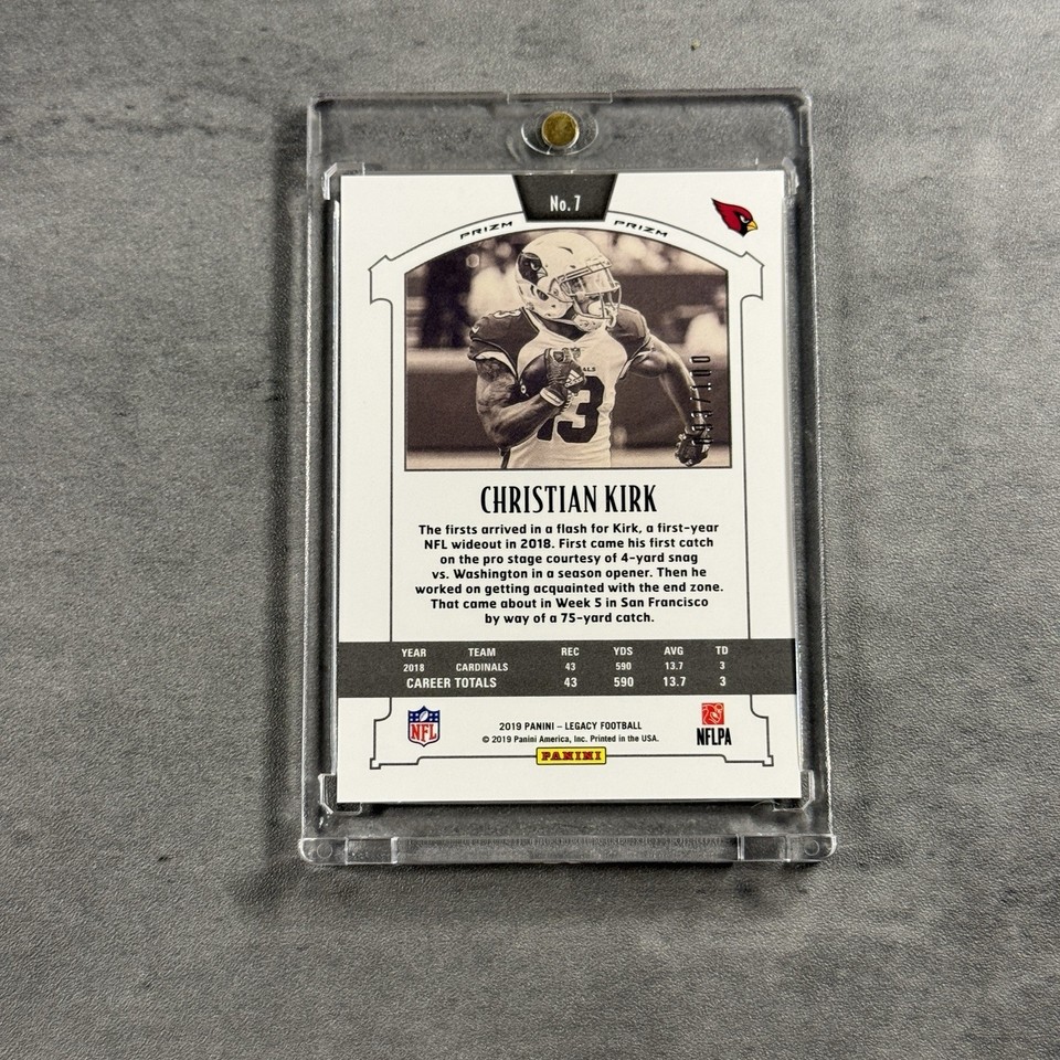 2019 Panini Legacy #7 Christian Kirk Premium Edition Ruby Red Prizm #d /100 | eBay