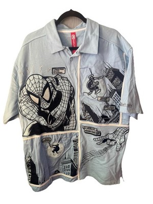 Spider-Man Ecko Unlimited Shirt Todd McFarlane Rare Patchwork Marvel ...