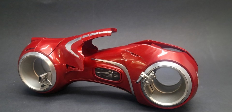 Tron Light Cycle 1/8 Scale Cycle Custom 3d Model Kit With Stand And ...