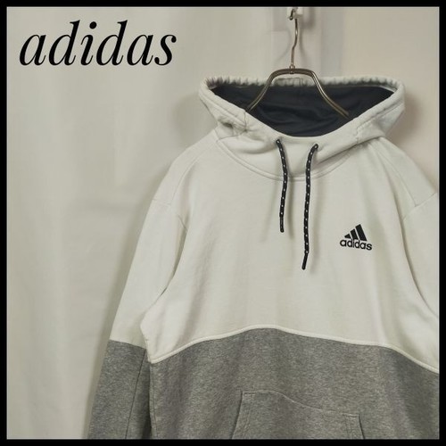 Adidas Pullover Hoodie, Sweatshirt, Performance Logo, Two-Tone Color ...