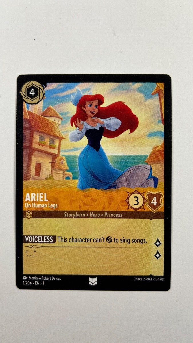 Little Mermaid Ariel Human Legs Lorcana The First Chapter Ariel