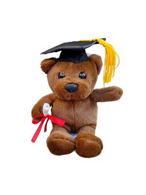 Dan Dee Graduation Teddy Bear Backpack Clip Plush Stuffed Animal 6" | eBay