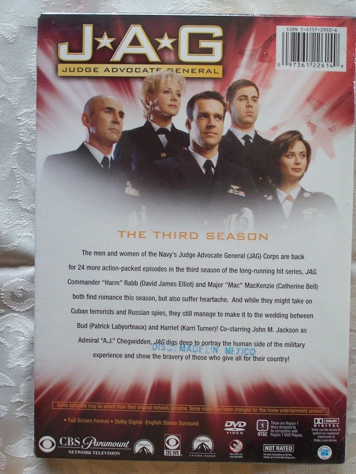 JAG: Judge Advocate General- Season 3 (DVD) David James Elliott (UK ...