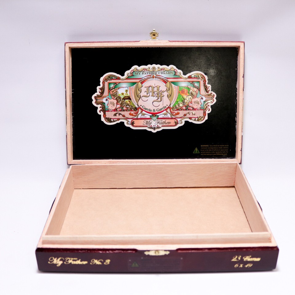 My Father Cigars No. 3 Crema Empty Wood Cigar Box 10" x 7" x 2" | eBay