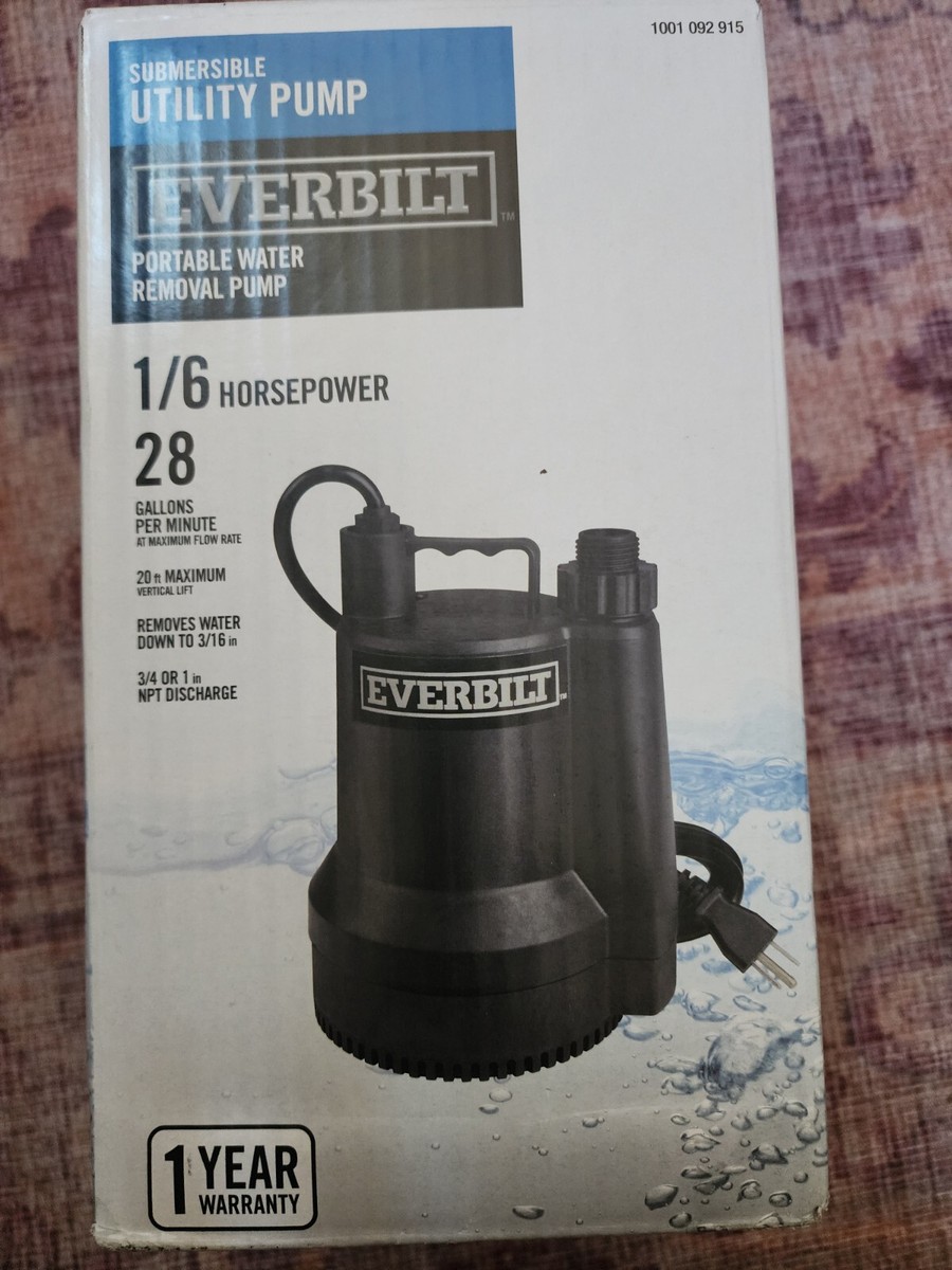 Everbilt Sup54hd 16 Hp Submersible Thermoplastic Utility