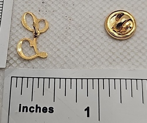 VTG Lepel Pin Hat Pinback Letter L Gold Tone | eBay
