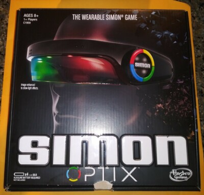 Simon OPTIX by Hasbro Gaming Wearable SIMON Game C1959 OPEN BOX ...