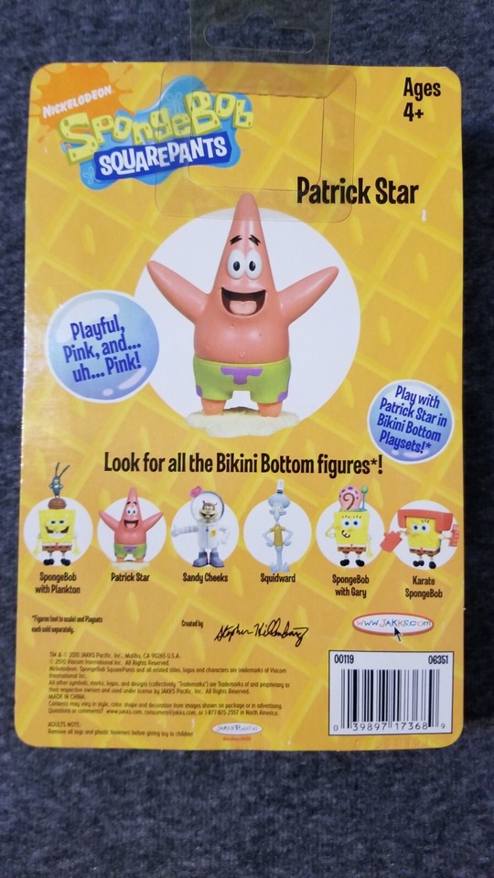 Spongebob Squarepants Patrick Star Mini Figure Jakks Pacific 2010 ...