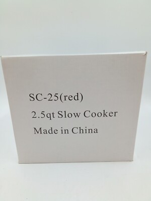 NIB Kitchen Selectives 2.5 Qt Slow Cooker SC-25 Red | eBay