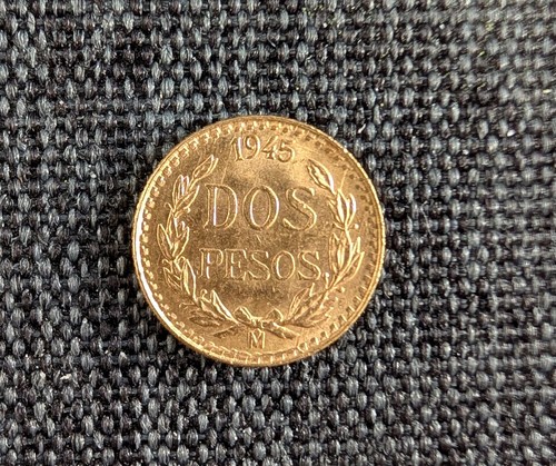 1945 gold 2 peso mexican dos pesos coin vintage | eBay