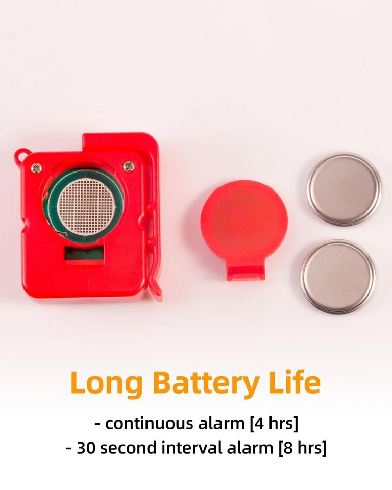 2x 130dB Touch Sensor Handle Alarm Anti-Theft Security Door Knob Window ...