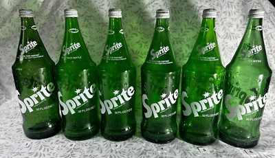 VINTAGE SPRITE GLASS BOTTLE with SCREW OFF TOP - 32 oz | eBay