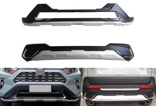 2Pcs Fits for Toyota RAV4 2019-2023 Front Rear Skid Plate Bumper Guard ...
