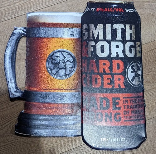 SMITH FORGE HARD CIDER Embossed Metal Beer Bar Sign New | eBay