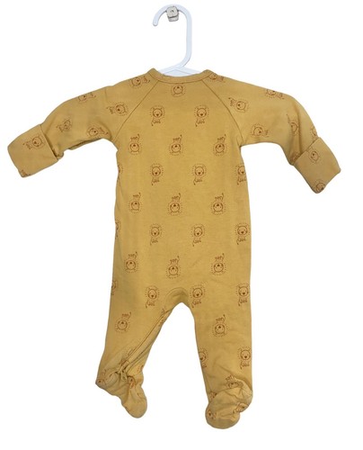 TARGET Baby Unisex Newborn Tiny Baby Mustard Yellow One Piece Romper ...