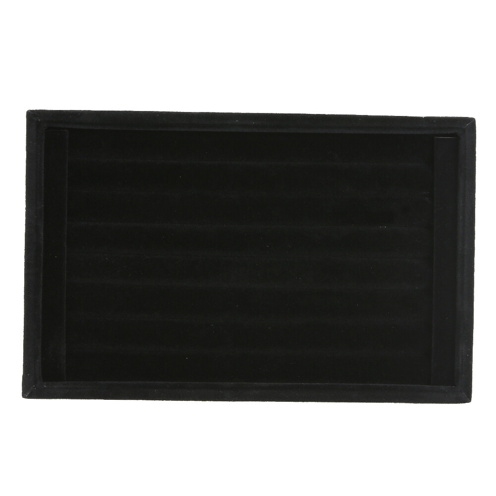 Velvet Earrings Ear Studs Display Stand Holder Organizer Rack (Black ...