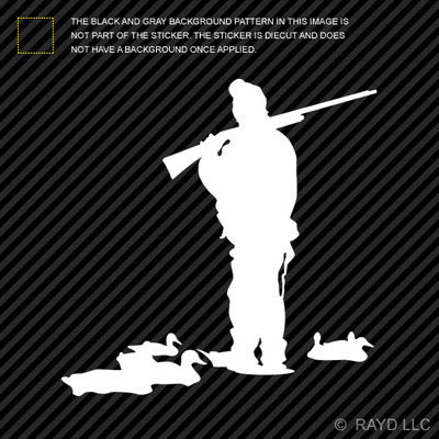 (2x) Duck Hunting Scene Sticker Die Cut Decal Self Adhesive Vinyl ...