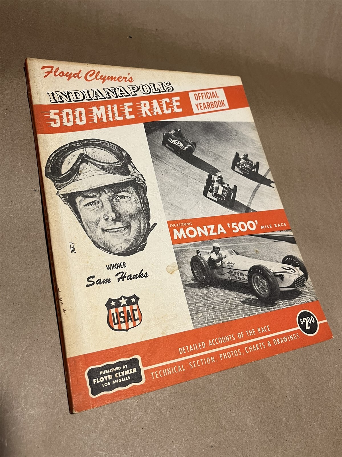 Book Indianapolis Floyd Clymer's Indianapolis 500 1957 Official ...