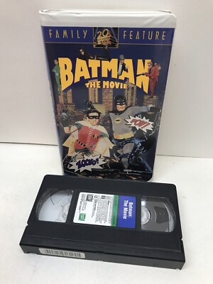 Batman The Movie VHS, 1994 Clamshell Adam West, Burt Ward, Lee ...