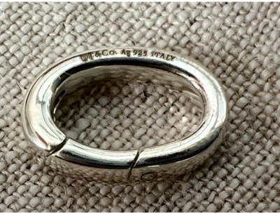 New Tiffany & Co. 925 Silver Clasp Link Charm Spring Ring for Charms ...