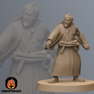 Samurai Miniature Ronin Warrior Mini Dungeons and Dragons Mini DnD 5e ...