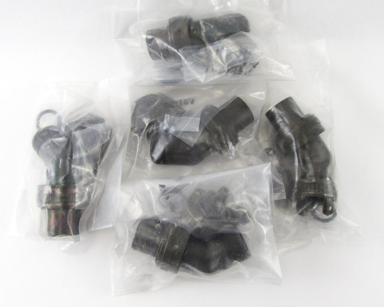 Lot of (5) Sunbank SE80C1310A-34 Connector Backshell 45° Size 14 w ...