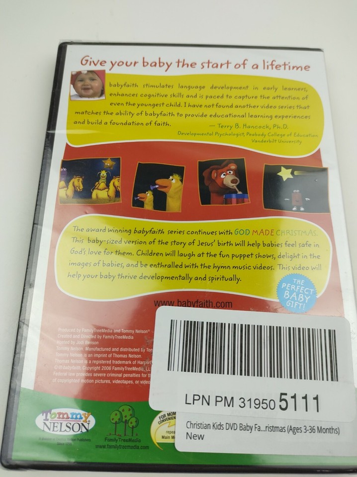 Baby Faith: God Made Christmas (DVD, 2006) BRAND NEW TOMMY NELSON | eBay