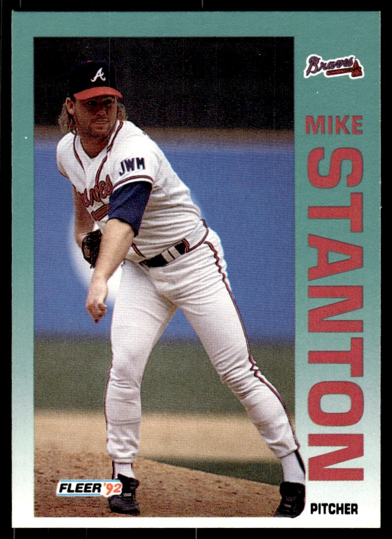 1992 Fleer Baseball Card Mike Stanton Atlanta Braves #372 | eBay