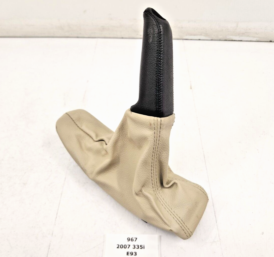 07-13 OEM BMW E92 E93 328 335 Boot Hand Brake Handle Leather Beige | eBay