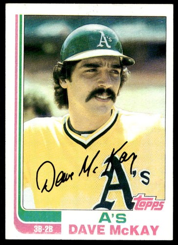 1982 Topps 534 Dave McKay Oakland Athletics Baseball Card | eBay