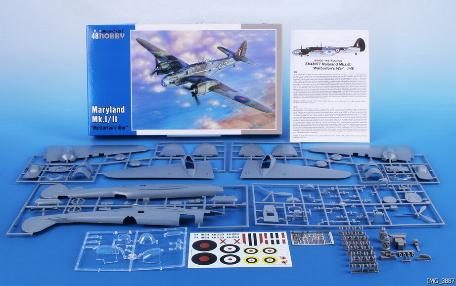 Special Hobby Model kit #48077 1/48 British Maryland Mk.I/II Warburton ...