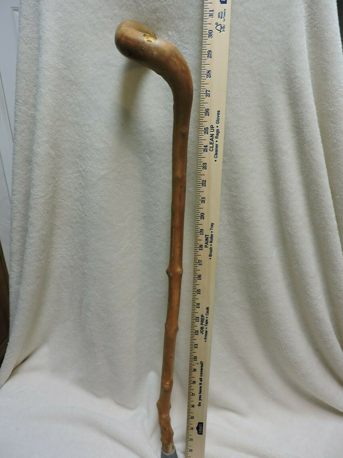Antique Burl Twisted Walking Stick - Gem