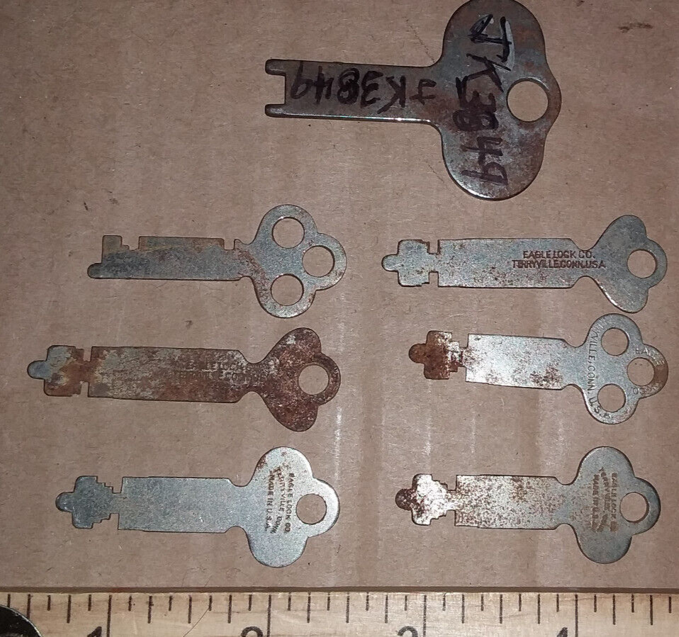 Lot of 7 Eagle Lock Company Keys - Used | eBay