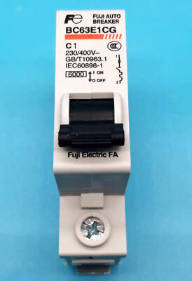 Fuji Electric Miniature Circuit Breaker MCB 1P BC63E1CG-1C 1A | eBay