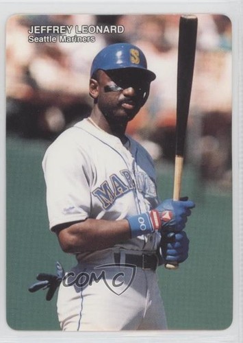 1989 Mother's Cookies Seattle Mariners Stadium Giveaway Jeffrey Leonard ...