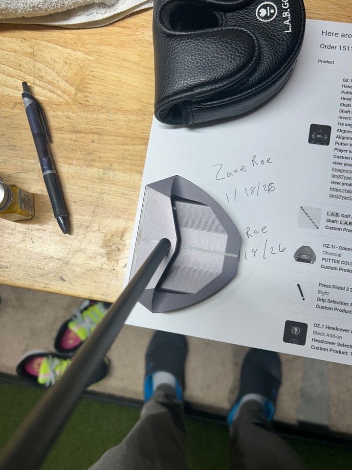LAB GOLF Oz.1i Putter 34.5 Inches w/ TPT Shaft upgrade. 69 Degree Lie ...