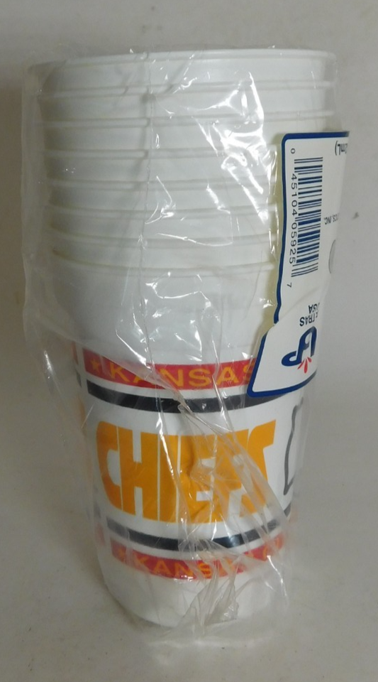 Kansas City Chiefs Plastic Cups 16@ 18oz USA Made VTG 1990's NOS NFL | eBay